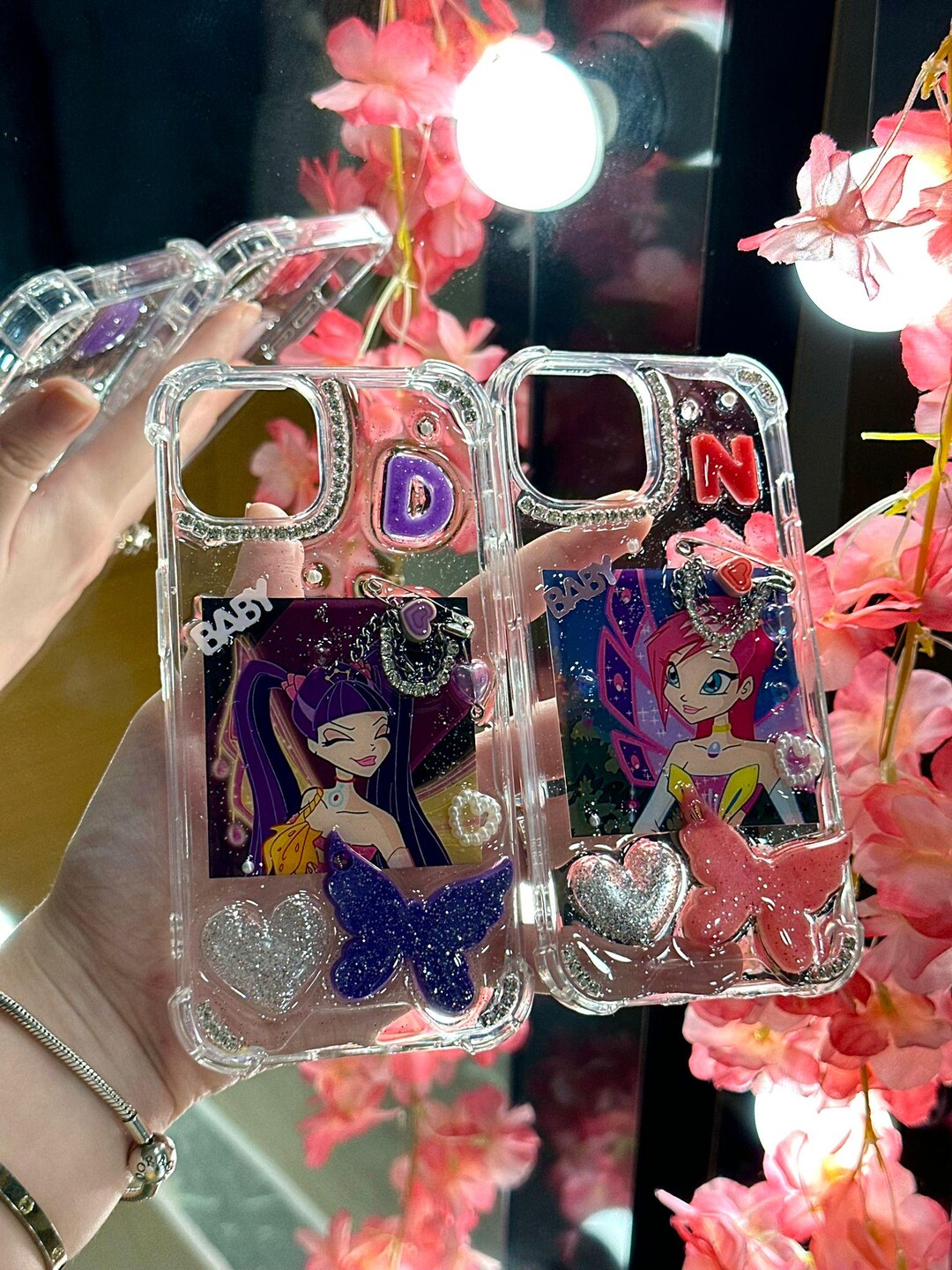 Winx Club Best Friend Cases, 3D Phone Case, Butterfly Case, Custom Case, Gift for Friend, Pink ...