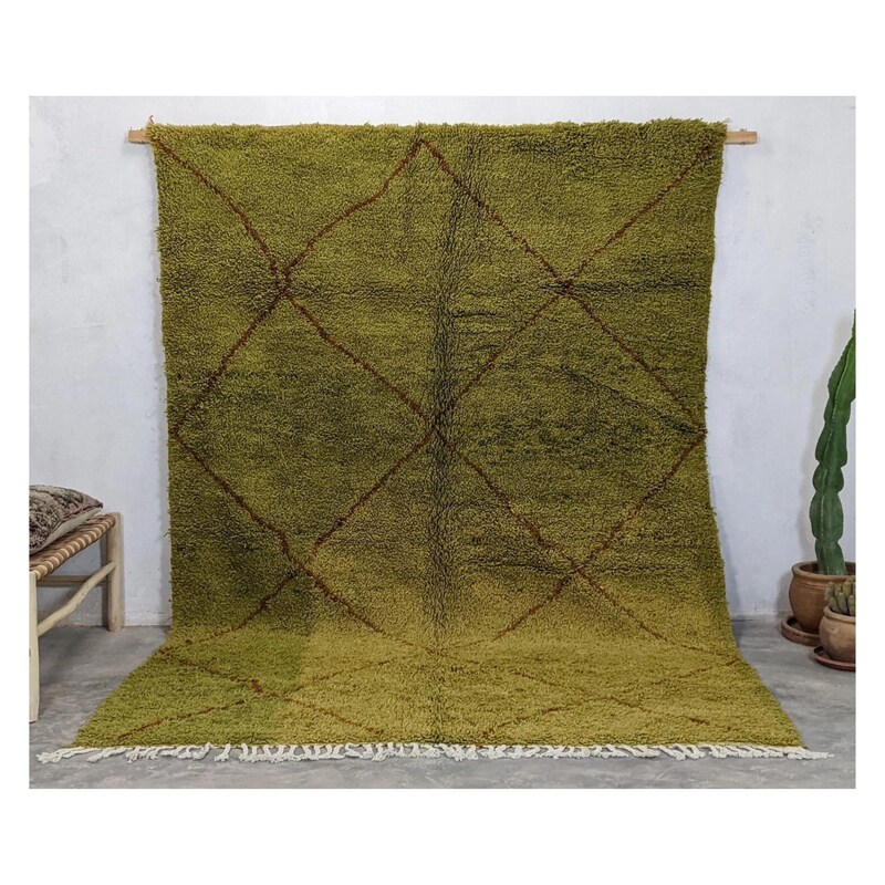 Green Moroccan Rug - Etsy