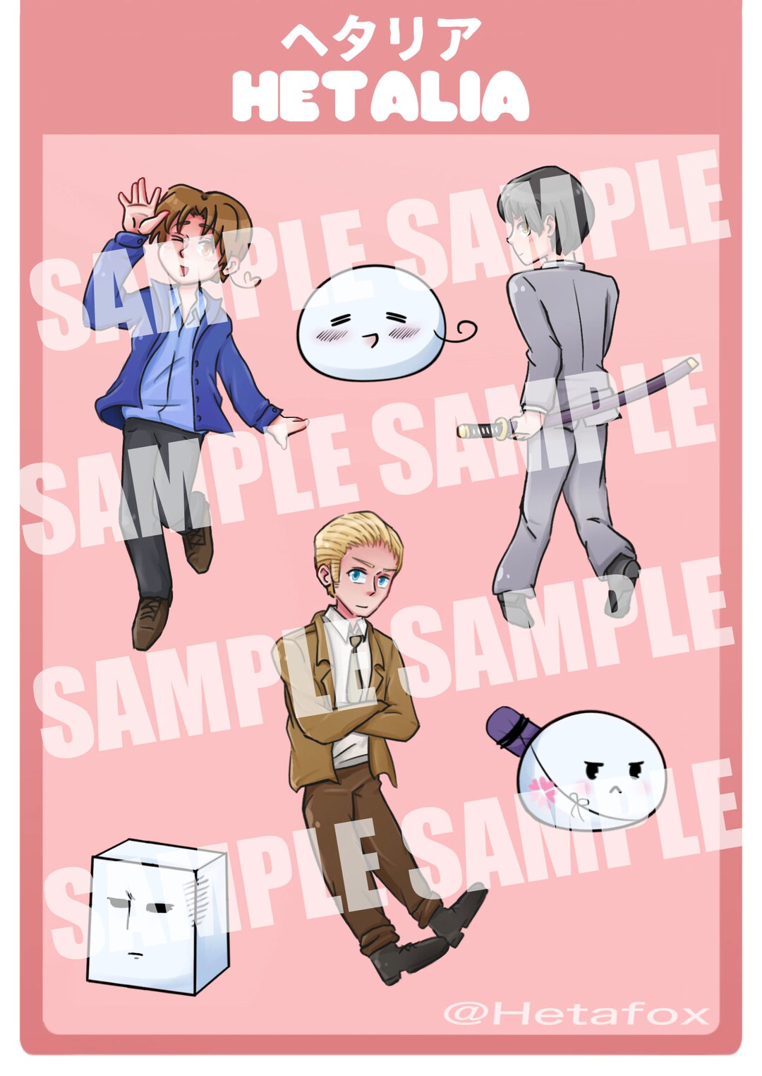 Hetalia Axis Trio Stickersheet PREORDER - Etsy
