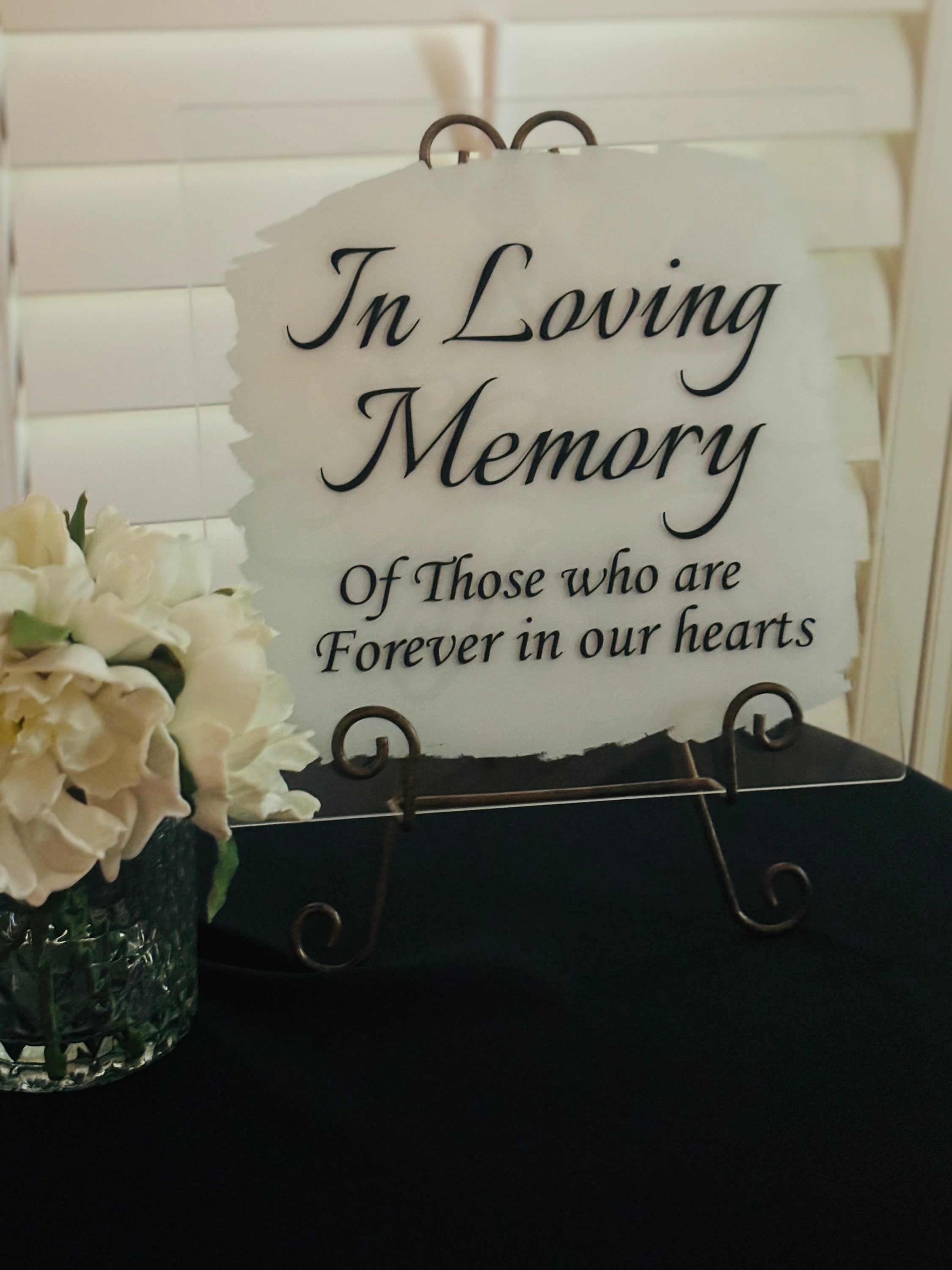 Memorial Sign | This Candle Burns Sign | Loved Ones Sign | Modern ...