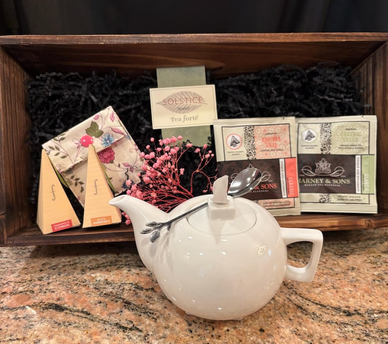 Teaforte Teapot Gift Basket, Tea Gift Set, Tea Pot Gift, - Etsy