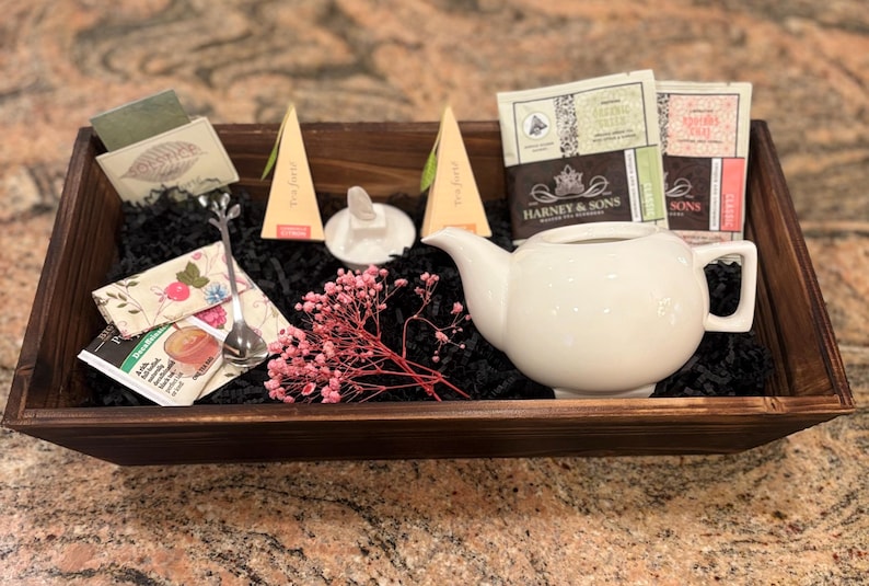 Teaforte Teapot Gift Basket, Tea Gift Set, Tea Pot Gift, - Etsy