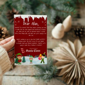 Printable Elf Arrival Letter, Personalized Elf Letter, Christmas Elf ...