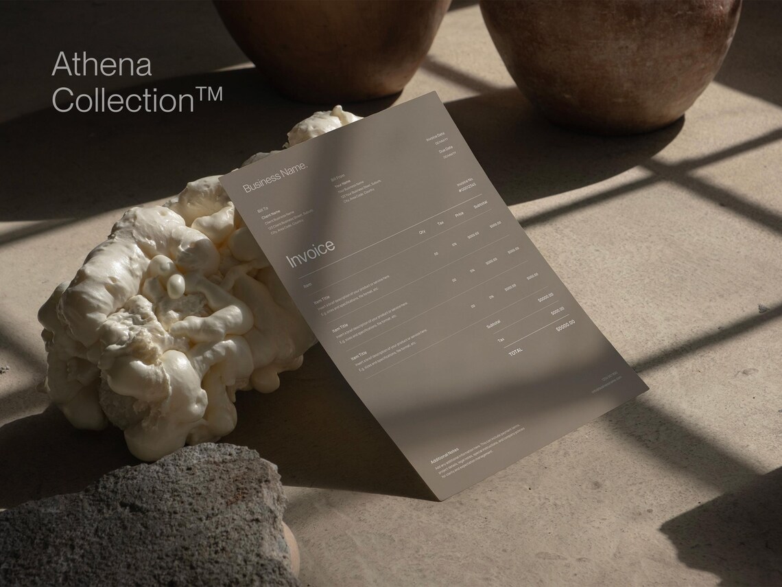 Invoice Canva Template | Freelance Invoice Template for Canva | Modern ...