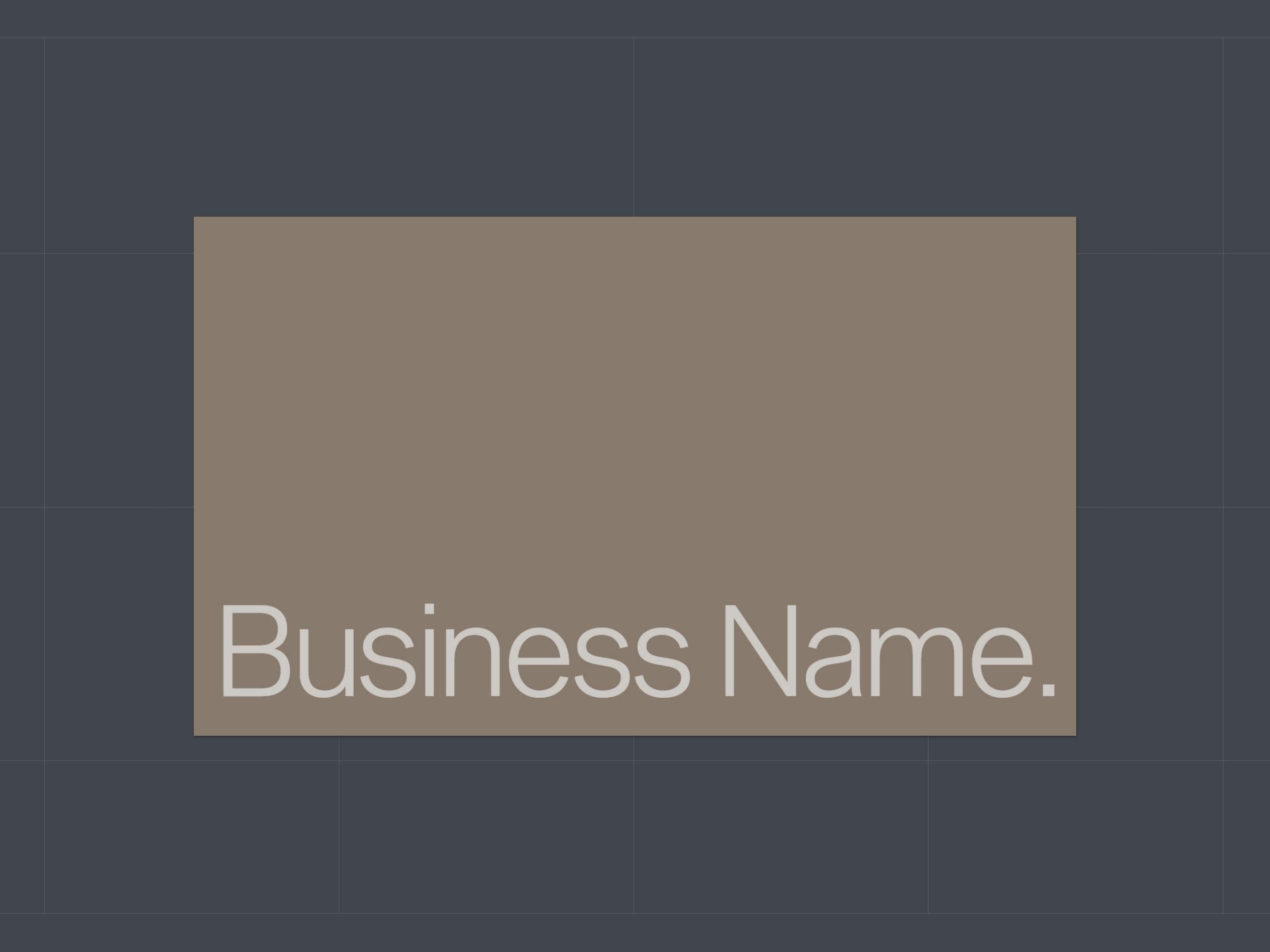 CANVA Business Card Design Template | Modern Business Card | Minimal ...