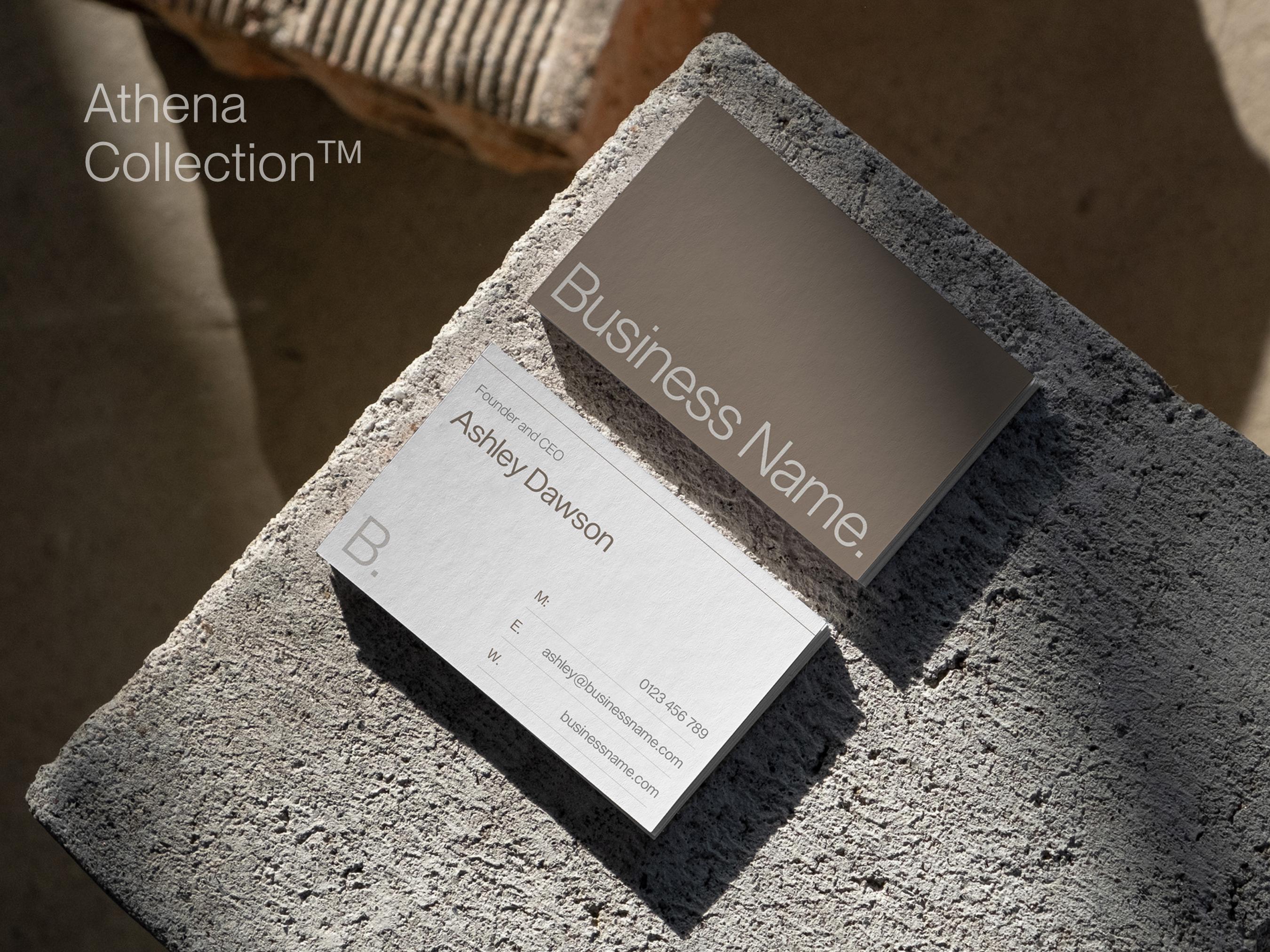 CANVA Business Card Design Template Modern Business Card Minimal ...