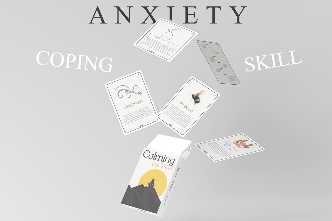 Anxiety Coping Skill Flashcard Somatic Therapy Coping Skill Cards ...