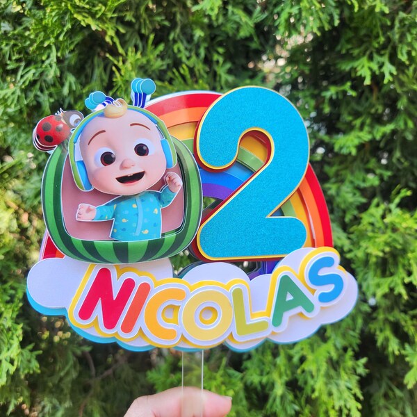 Cocomelon Cake Topper for Girl - Etsy