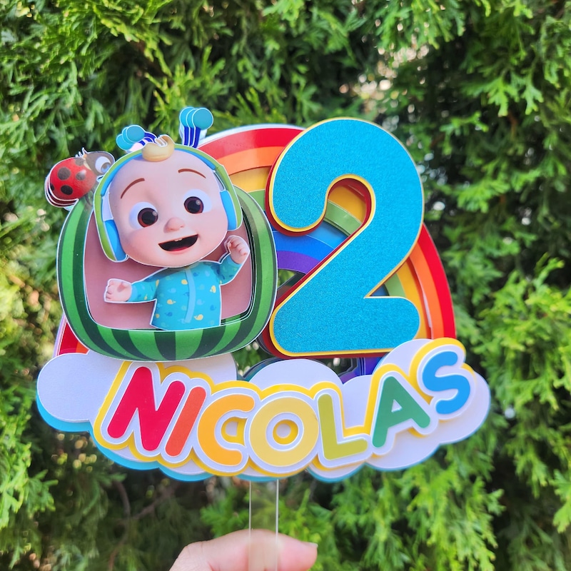 Cocomelon Cake Topper for Girl - Etsy