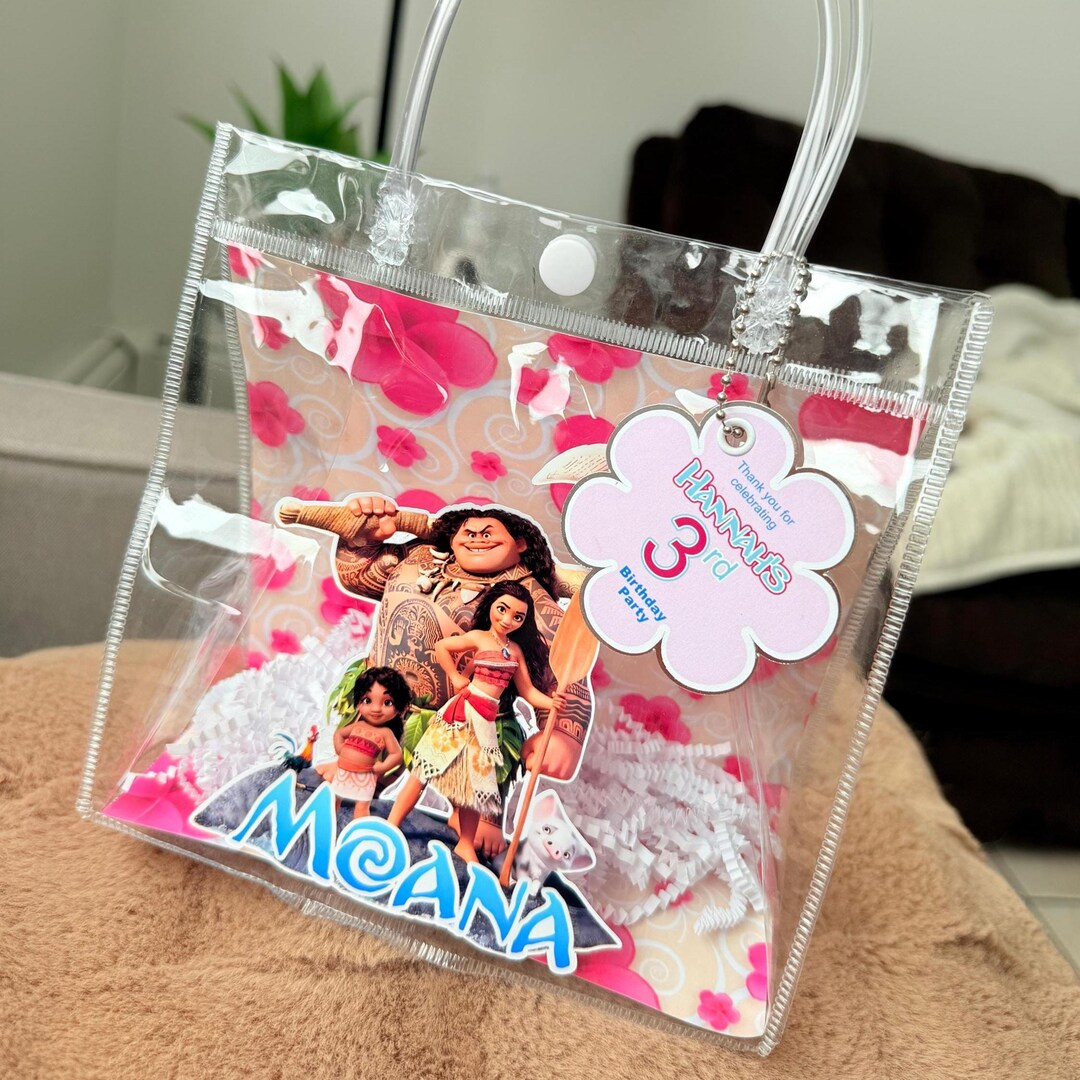Moana Goodie Bags - Personalized Birthday Favor Bags for Girls – Custom ...
