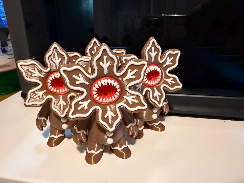Gingerbread Demogorgon, Hand-crafted 3D Printed Decoration - Etsy
