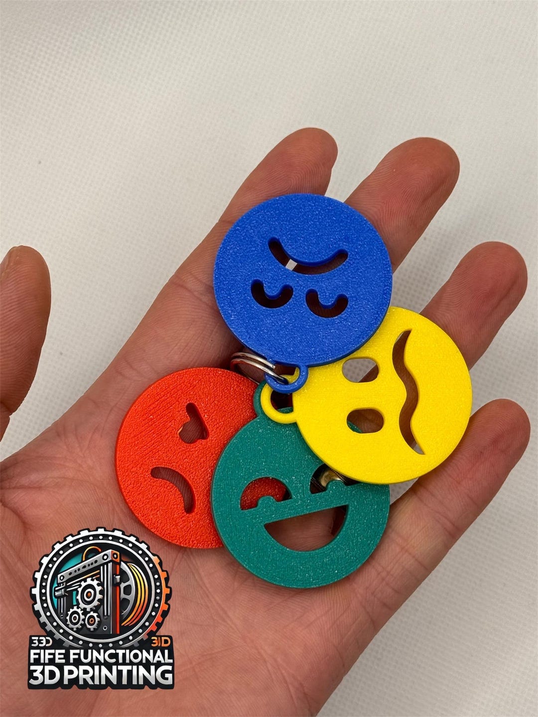 Autism ADHD Emotions Keychain - Zones of Regulation Type, Non Verbal ...