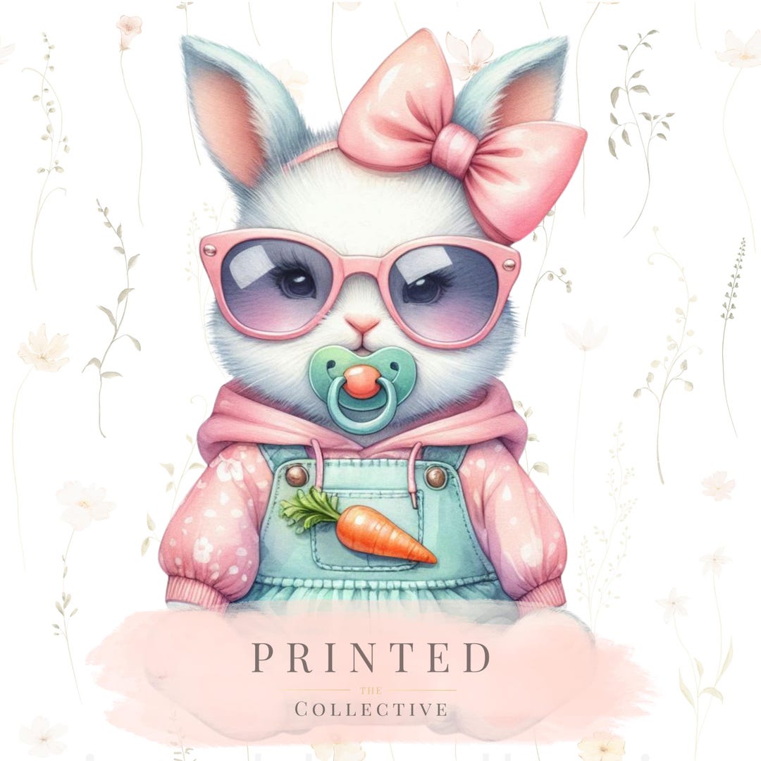 Easter Bunny Baby Girl, Baby Bunny Png, Easter Bunny Design, Easter ...
