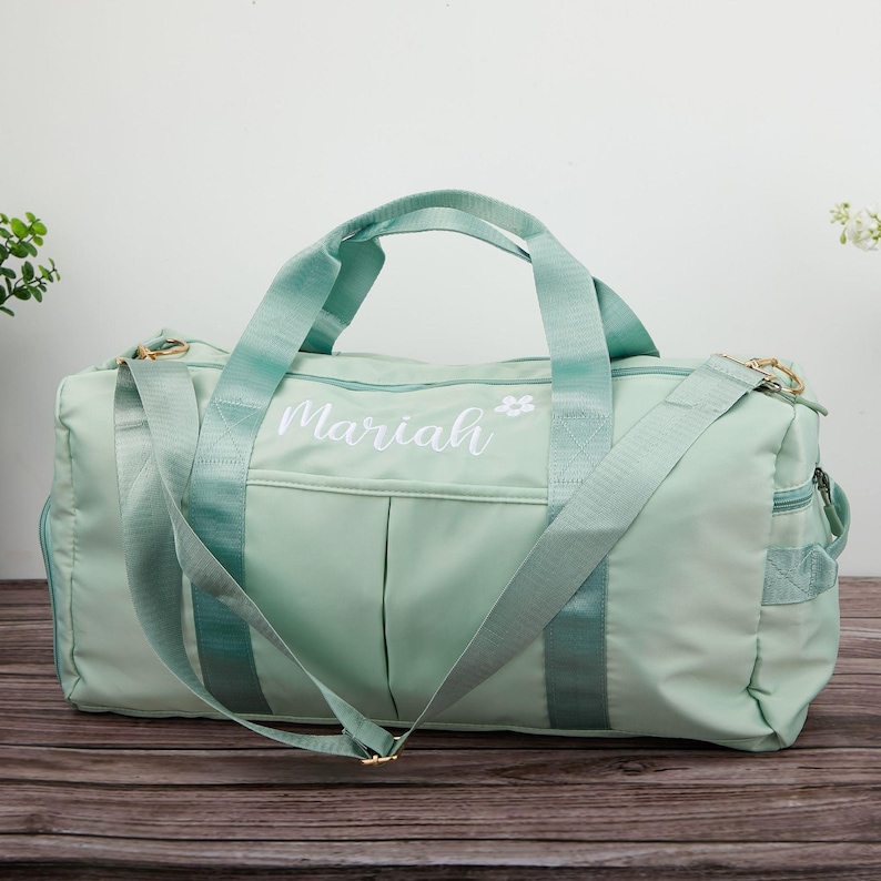 Personalised Duffle Bag, Custom Embroidered Gym Bag Luggage, Overnight ...