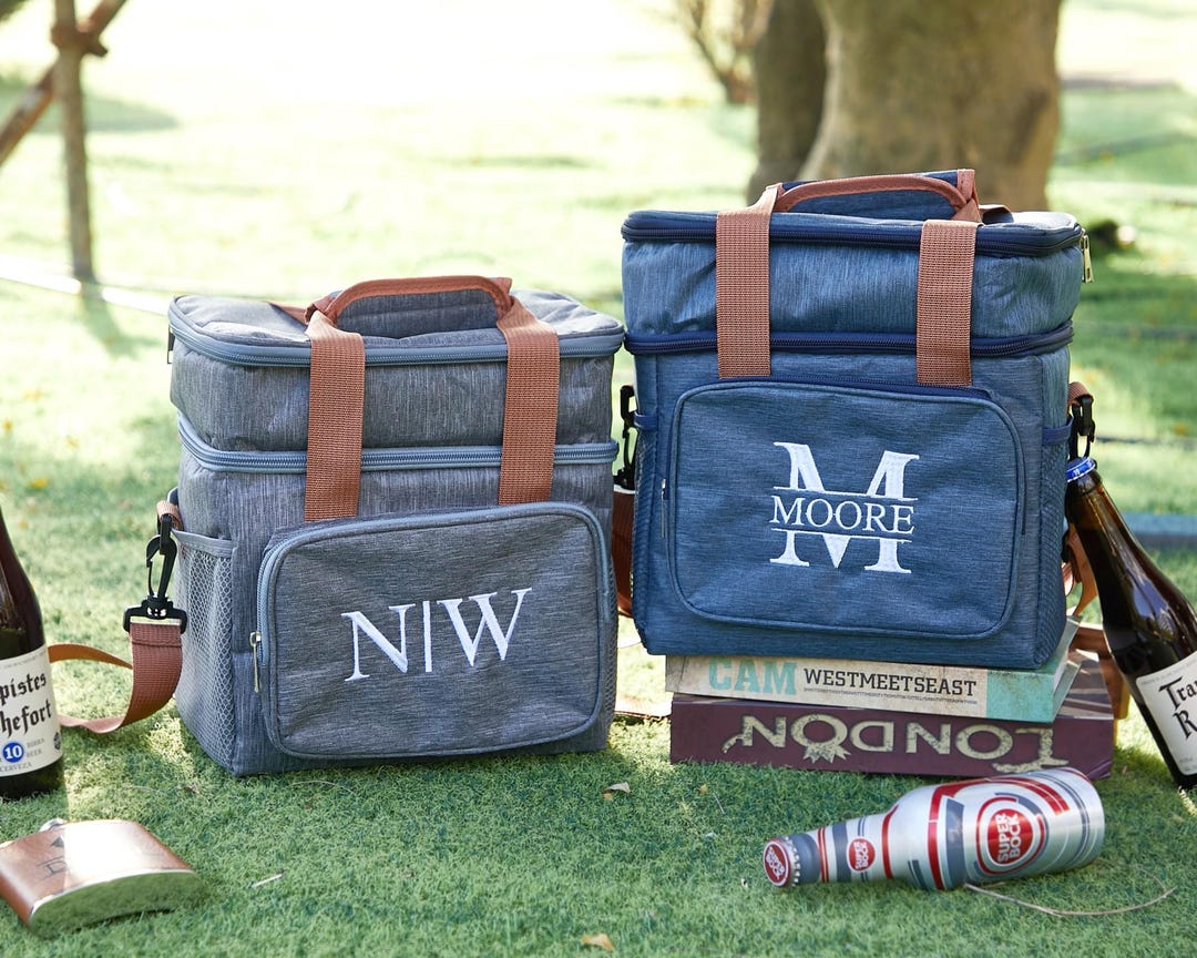 Personalized Embroidery Cooler Bag, Gift Large Beer Cooler, Groomsmen ...