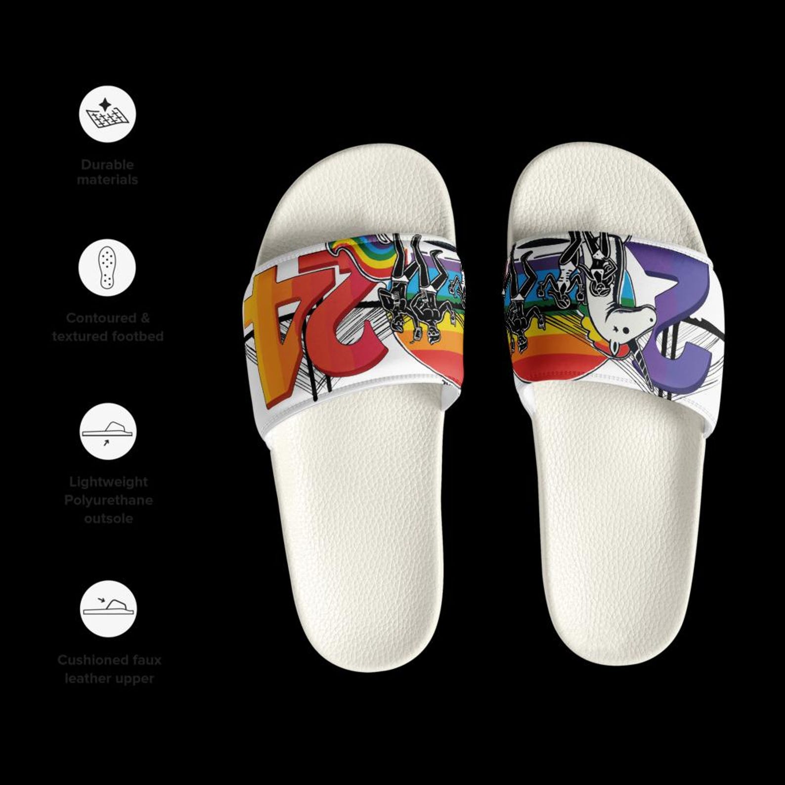 Men's 2024 Rainbow Raft-up Slides - Etsy