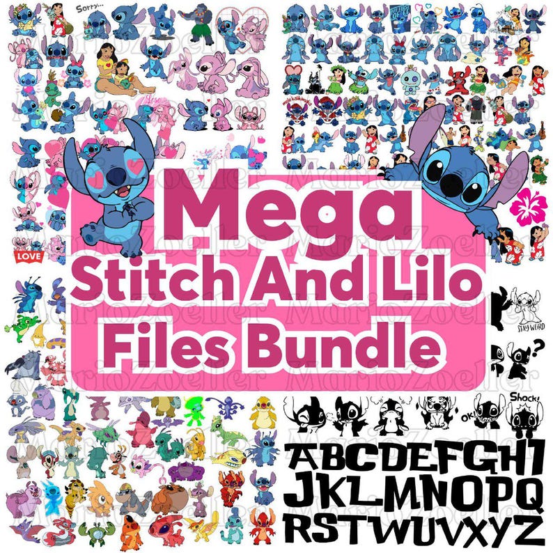 Stitch Svg, Stitch Bundle, Stitch Clipart, Stitch Png, Lilo and Stitch ...