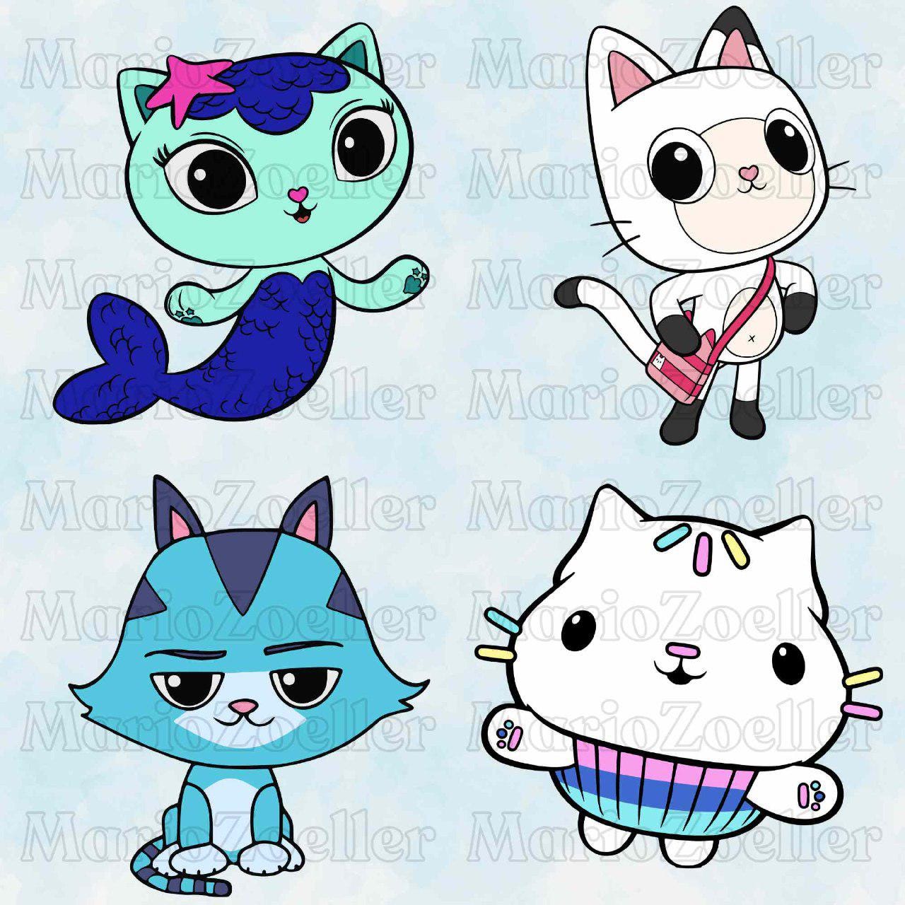 Bundle Gabby Dollhouse PNG, Gabby Clipart Art, Gabbys House, Gabbys ...