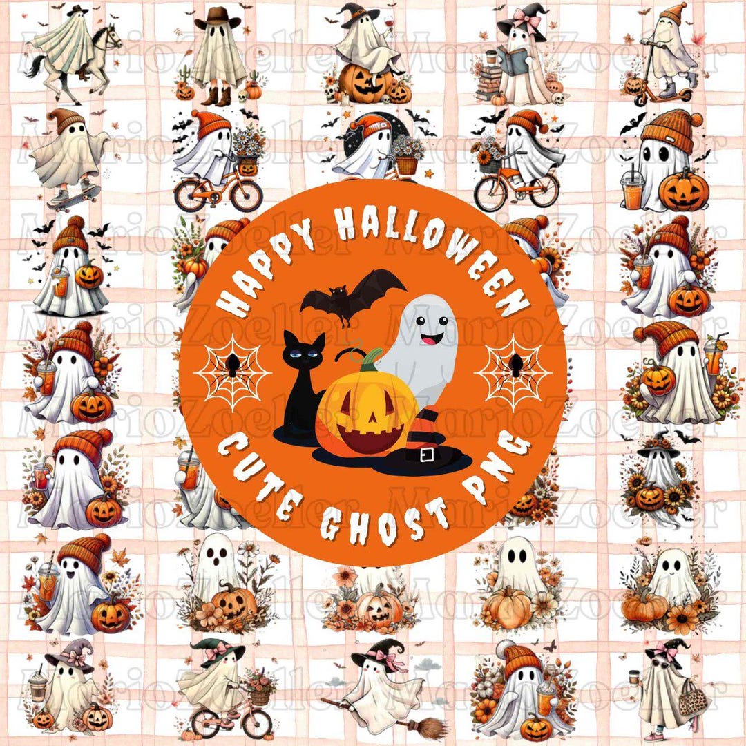 Cute Ghost Png, Halloween Png, Coffee Png, Bougie Png, Bougie Ghost ...