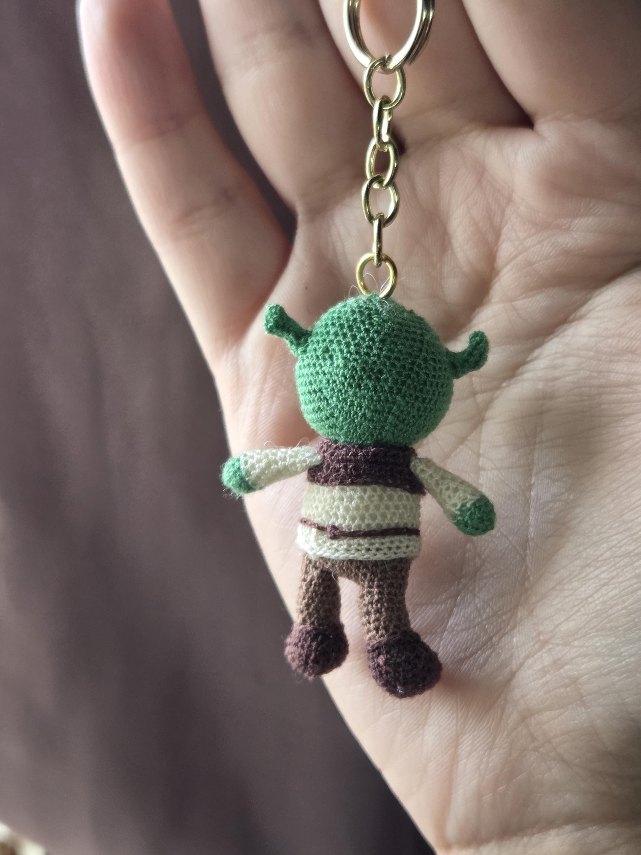 Micro Shrek Crochet| Handmade Shrek| Miniature Amigurumi Accessories - Etsy