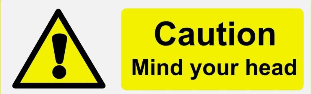 Mind Your Head Safety Warning Signs - Etsy