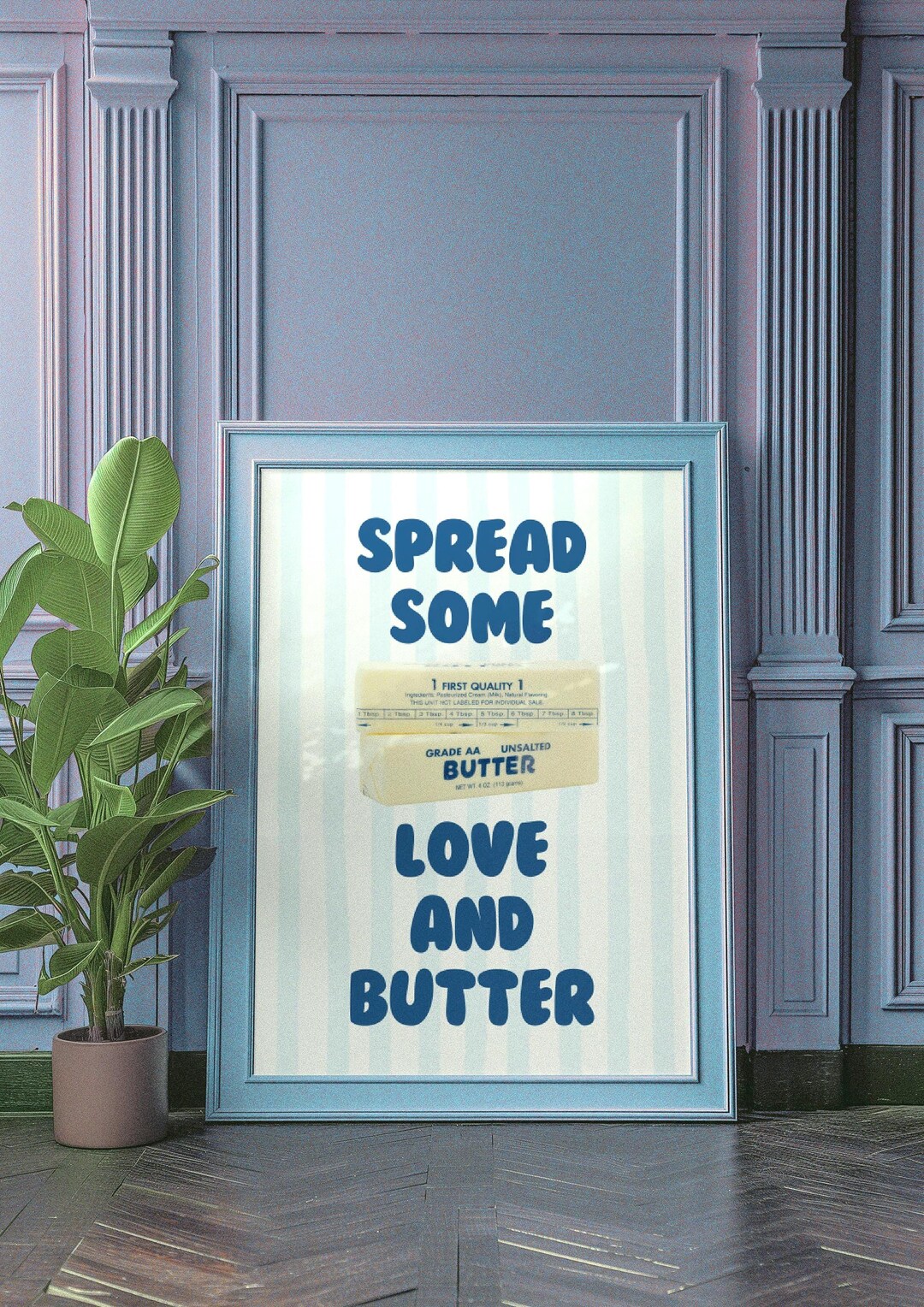 Spread Some Love & Butter Wall Art, Printable Wall Art, Digital ...