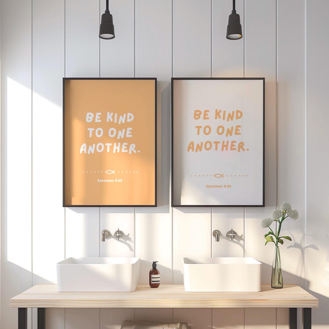 Kids Bible Verse Wall Art Set, Scripture Poster, Church Sunday School ...