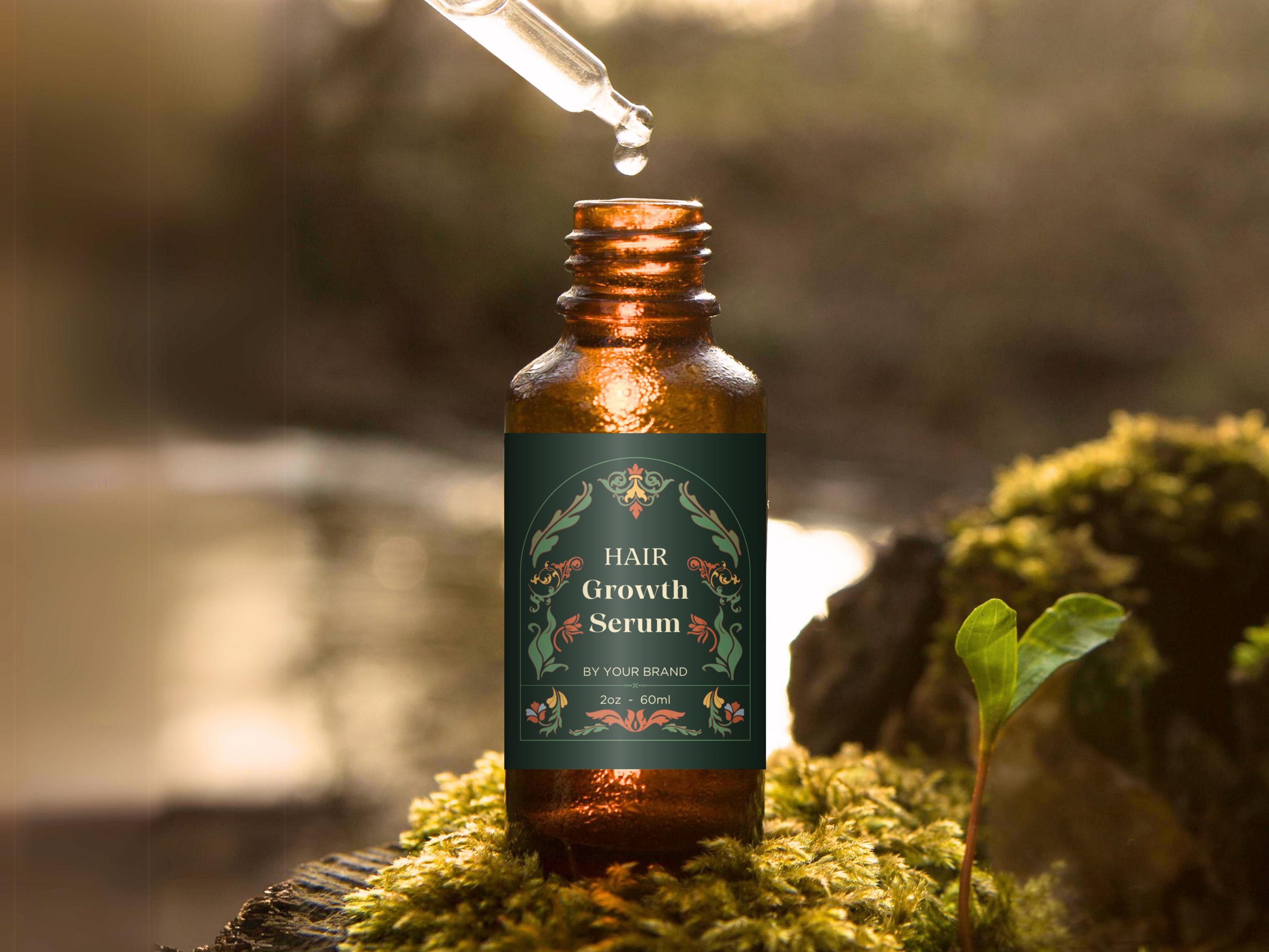 Vintage Hair Oil Label Canva Template, Haircare Oil Template, Essential ...