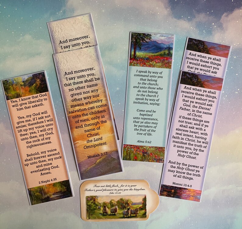 Digital Download English Book of Mormon Scripture Bookmarks - LDS ...