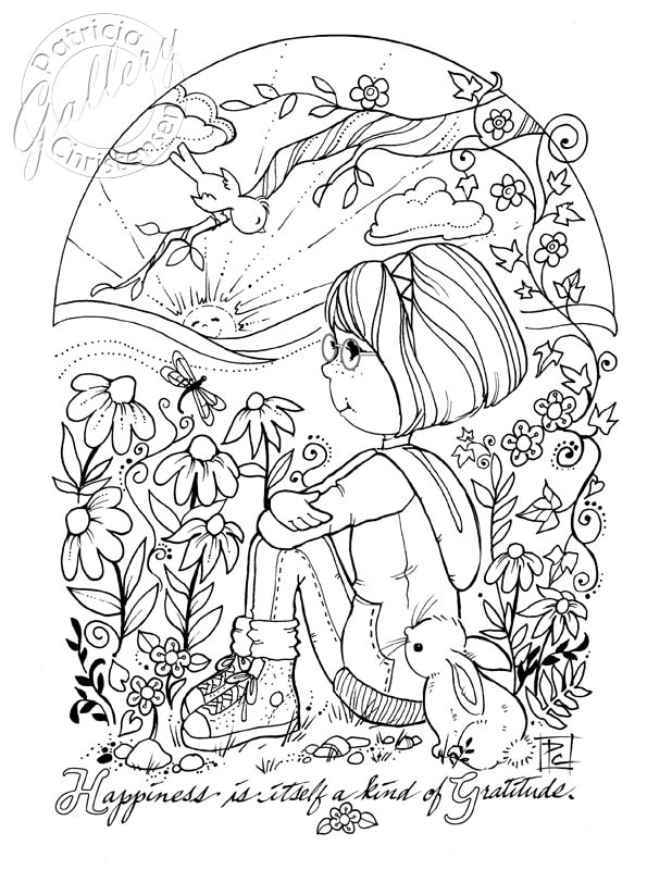 Coloring Book Pages Digital Download Colored Pencils Jel Pens - Etsy ...