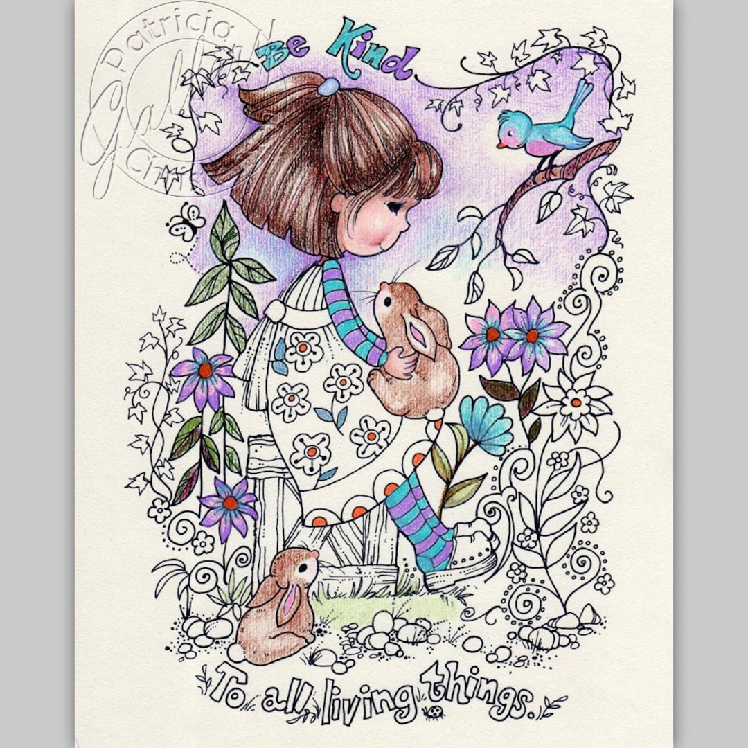 Coloring Book Pages -instant Digital Download - Colored Pencils Gel ...