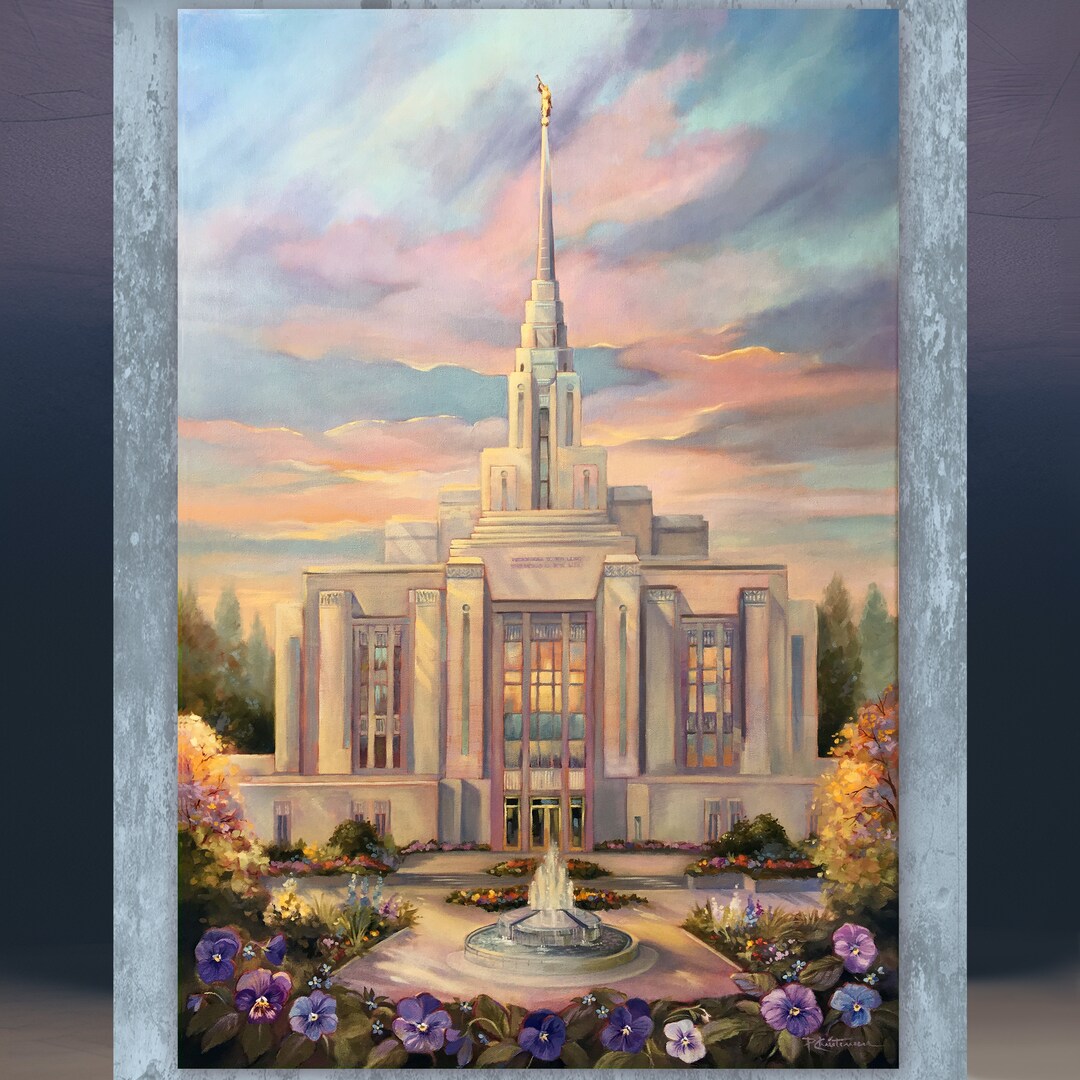 Ogden Temple Digital Instant Download Printable Original Oil Painting ...