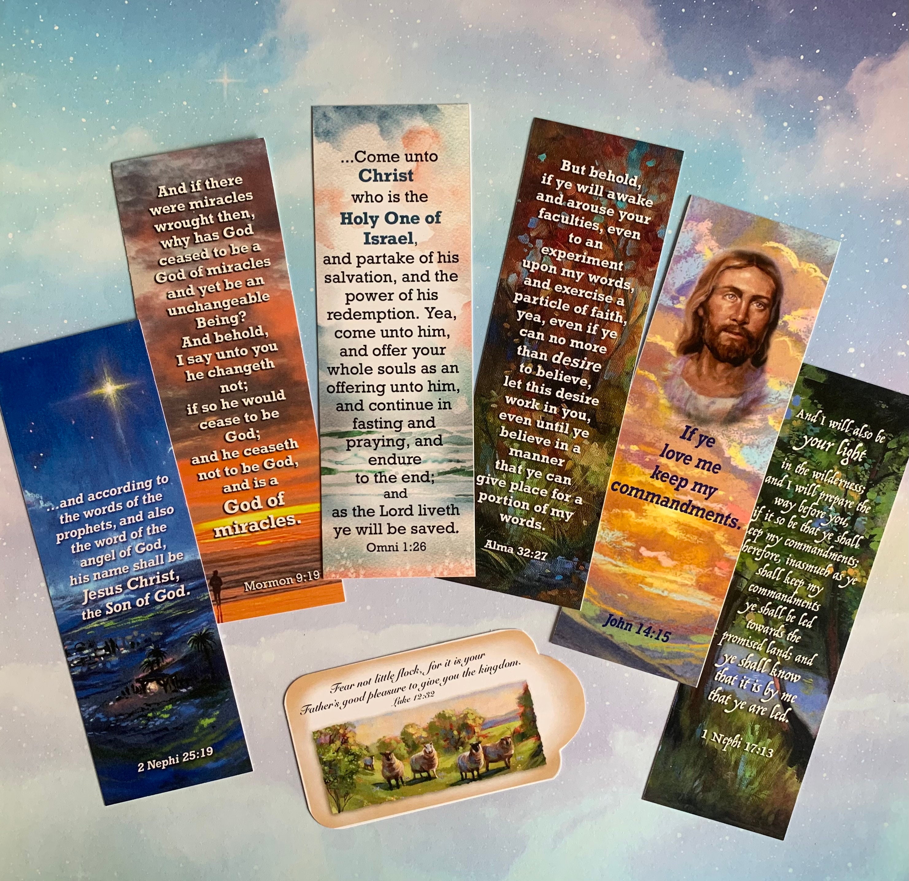 Digital Download Book of Mormon Scripture Bookmarks LDS Missionary ...