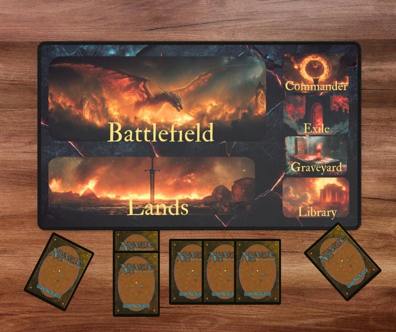 Fully Customizable MTG Playmat | Personalized Magic the Gathering Desk ...