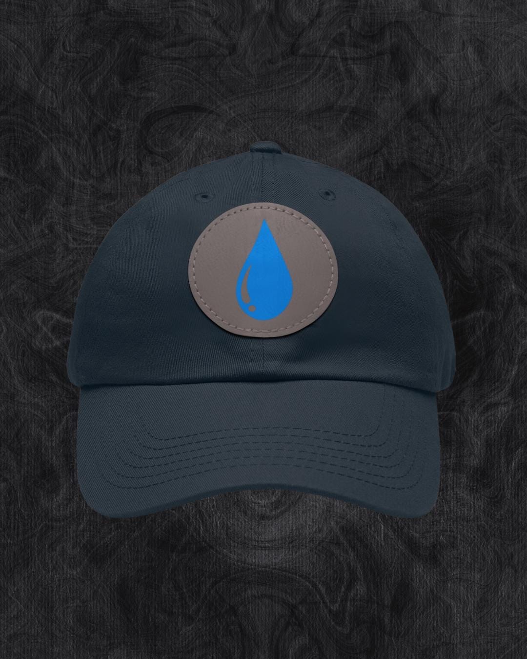 Blue Mana Leather Patch Hat | Magic-inspired Adjustable Cap - Etsy