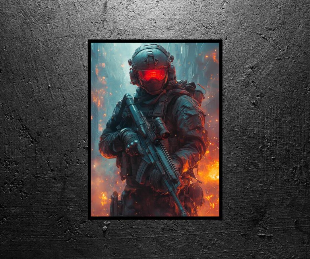 FPS Fan Art Poster | Digital Download | Shooter Games-inspired Wall Art ...