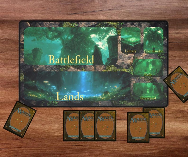 Fully Customizable MTG Playmat | Personalized Magic the Gathering Desk ...