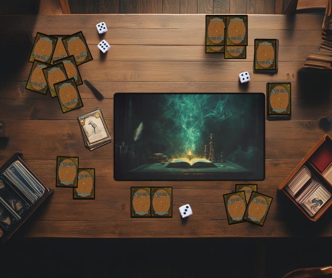 White Candle Magic Devotion Playmat | Fantasy Spellcaster Table | MTG ...