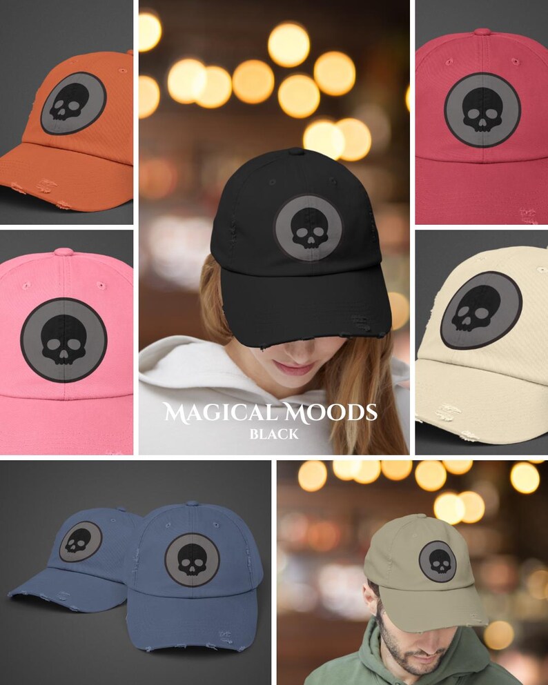 Death Mana MTG Hat | Distressed Cap | MTG Hat | Multiple Colors ...