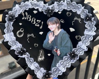 Custom KPOP JPOP Concert Picket Fan – Personalized Double-sided Uchiwa ...