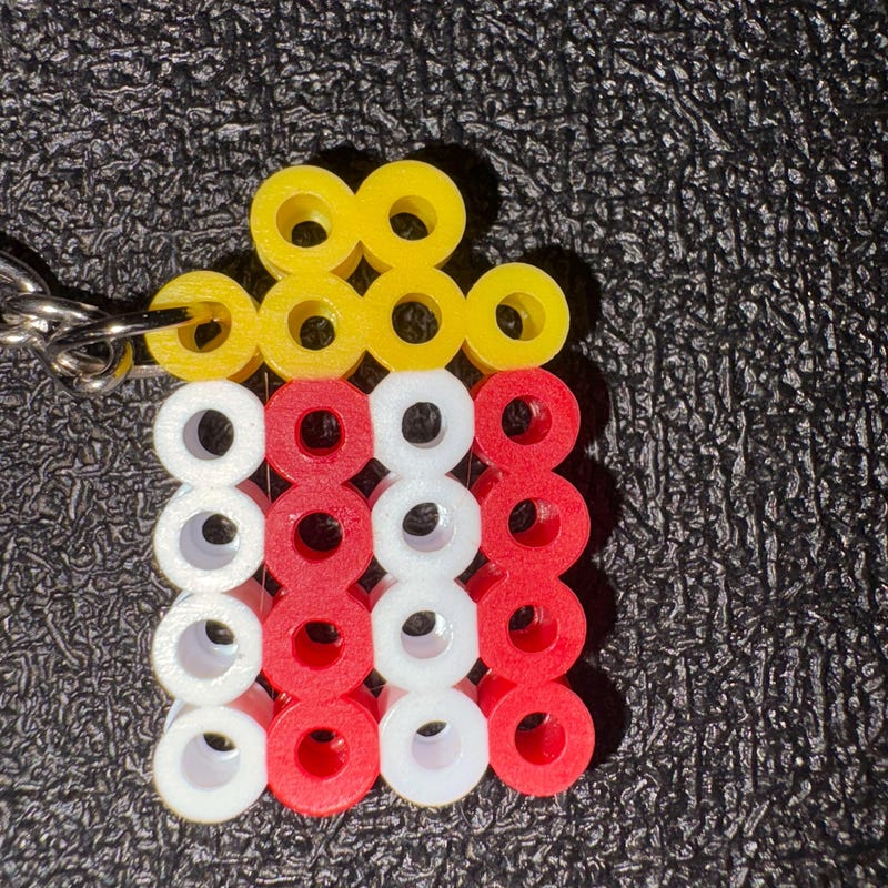 Perler Bead Keychain - Etsy
