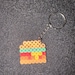 Perler Bead Burger Keychain - Etsy