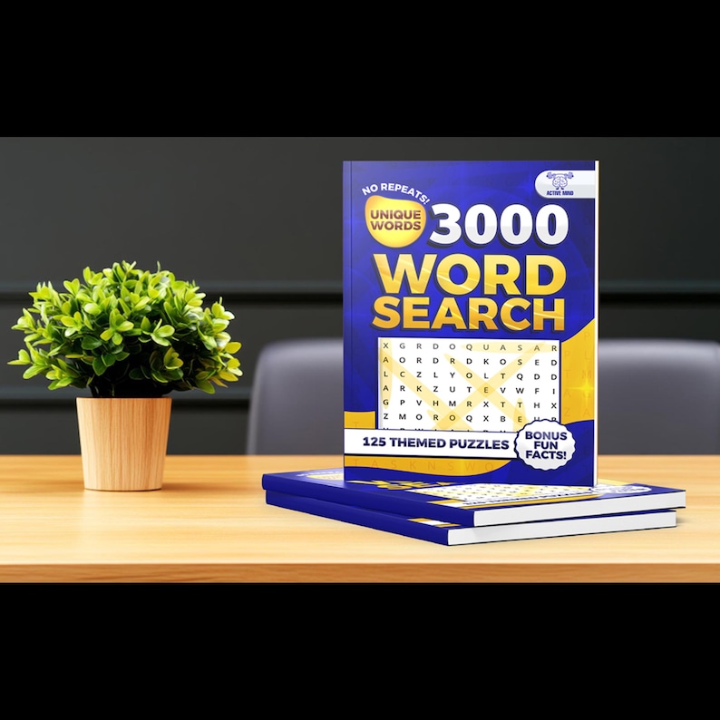 3000 Unique Word Search Puzzles With Fun Facts *no Repeats* (digital ...