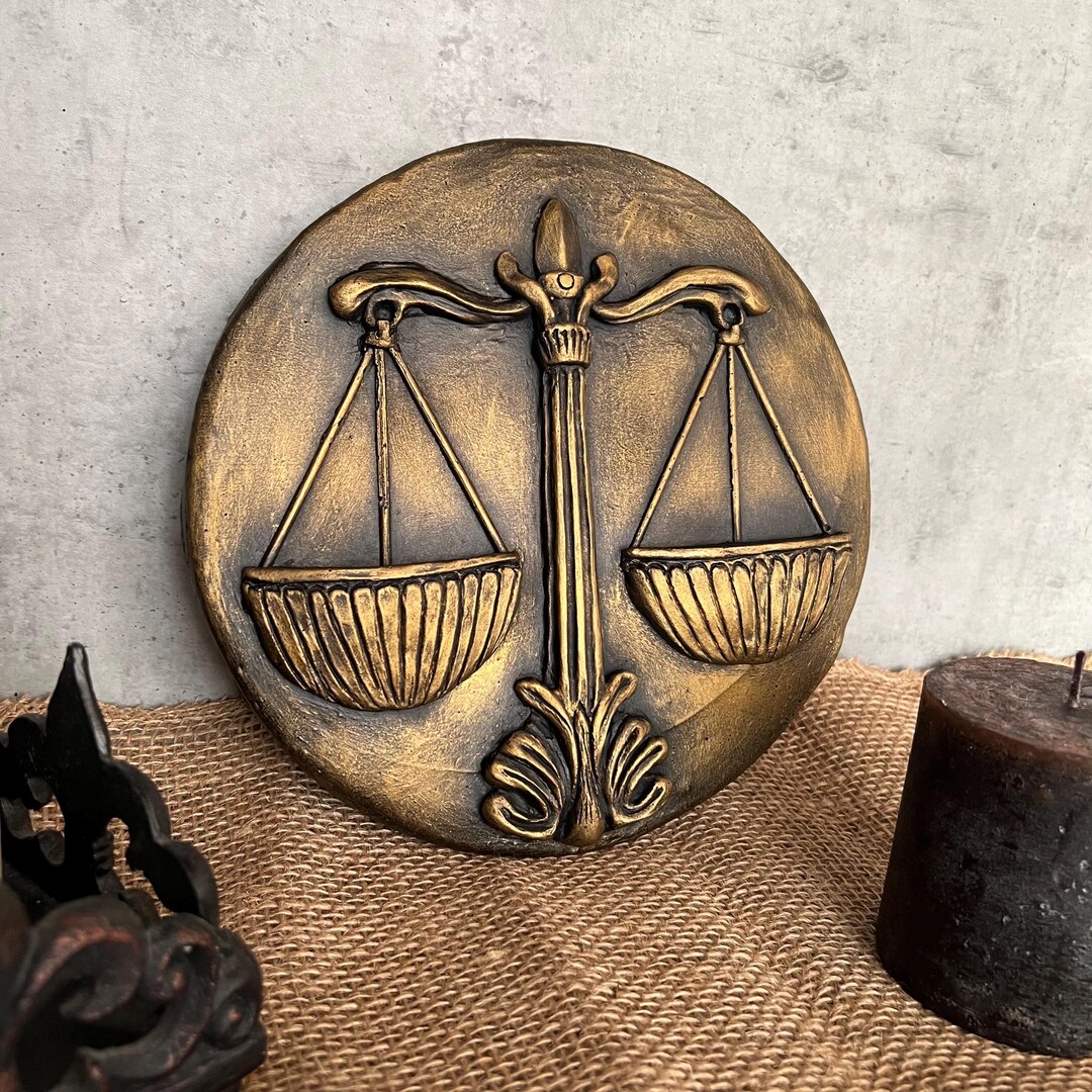 Libra Zodiac Sign Wall Art, Libra 3D Gold Home Decor, Stylish Wall ...