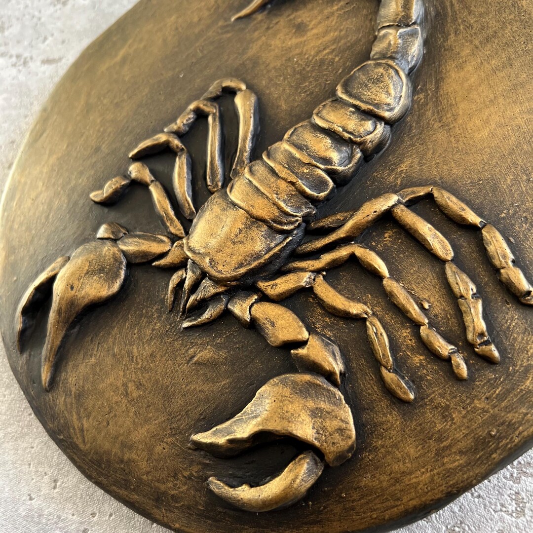 Scorpio Zodiac Sign Wall Art, Scorpio 3D Gold Home Decor, Stylish Wall ...