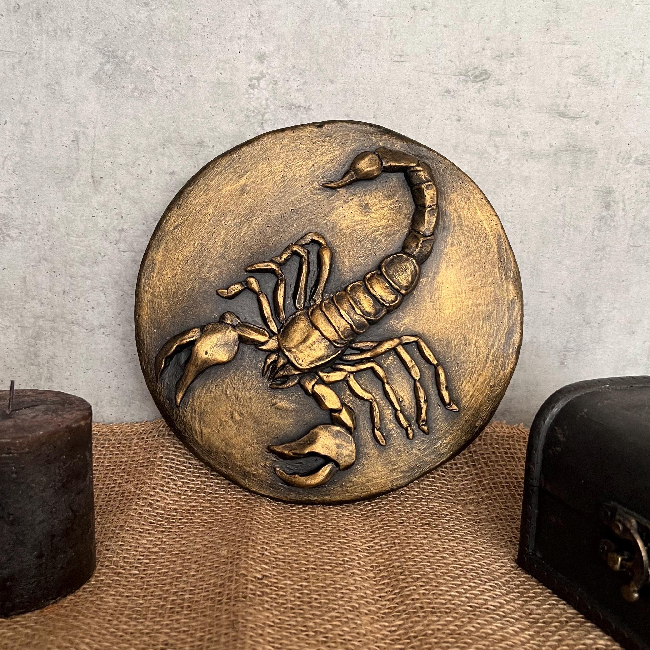Scorpio Zodiac Sign Wall Art, Scorpio 3D Gold Home Decor, Stylish Wall ...