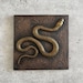 Snake Wall Sculpture, Ghotic 3D Serpent Home Decor, Antique Gold Wall ...