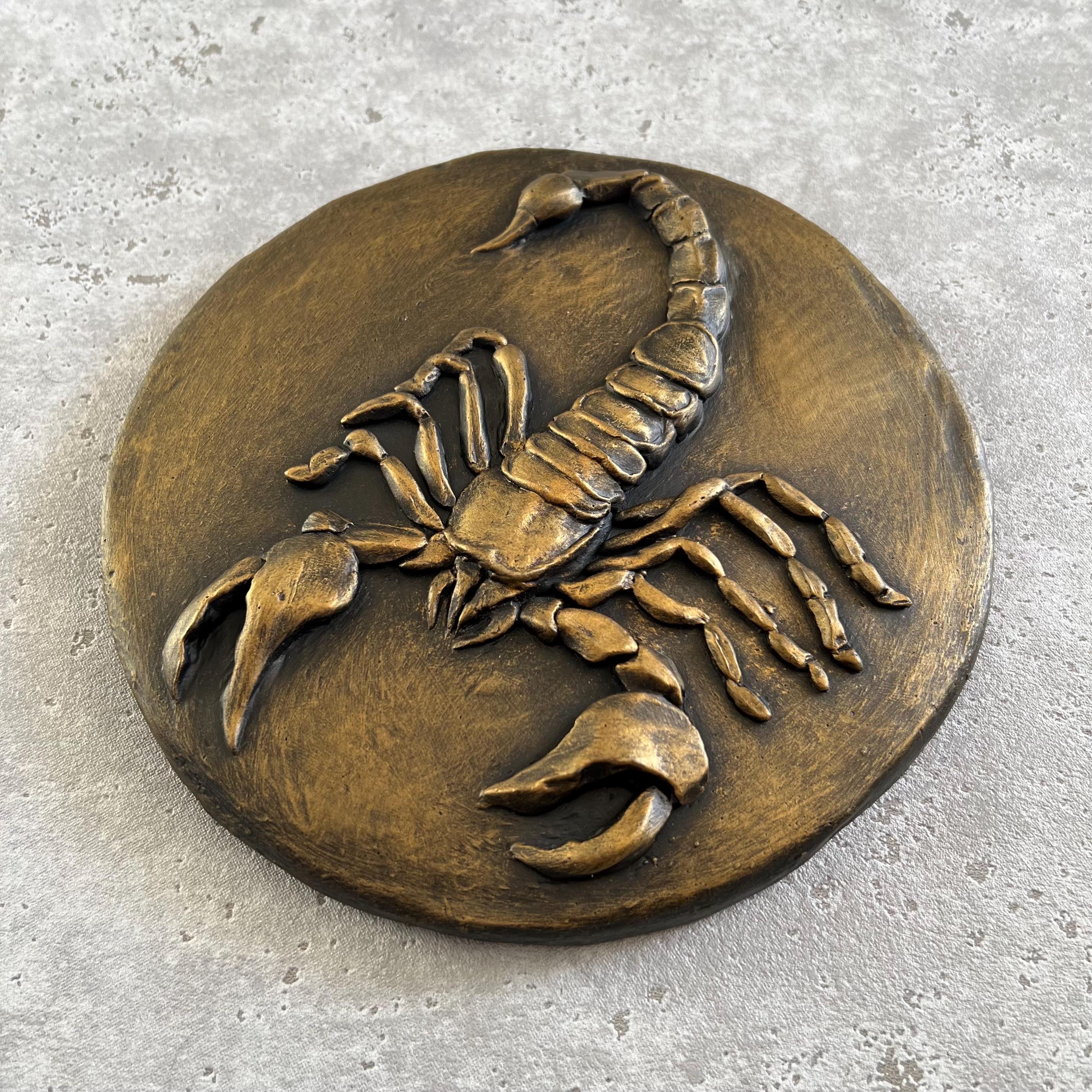Scorpio Zodiac Sign Wall Art, Scorpio 3D Gold Home Decor, Stylish Wall ...