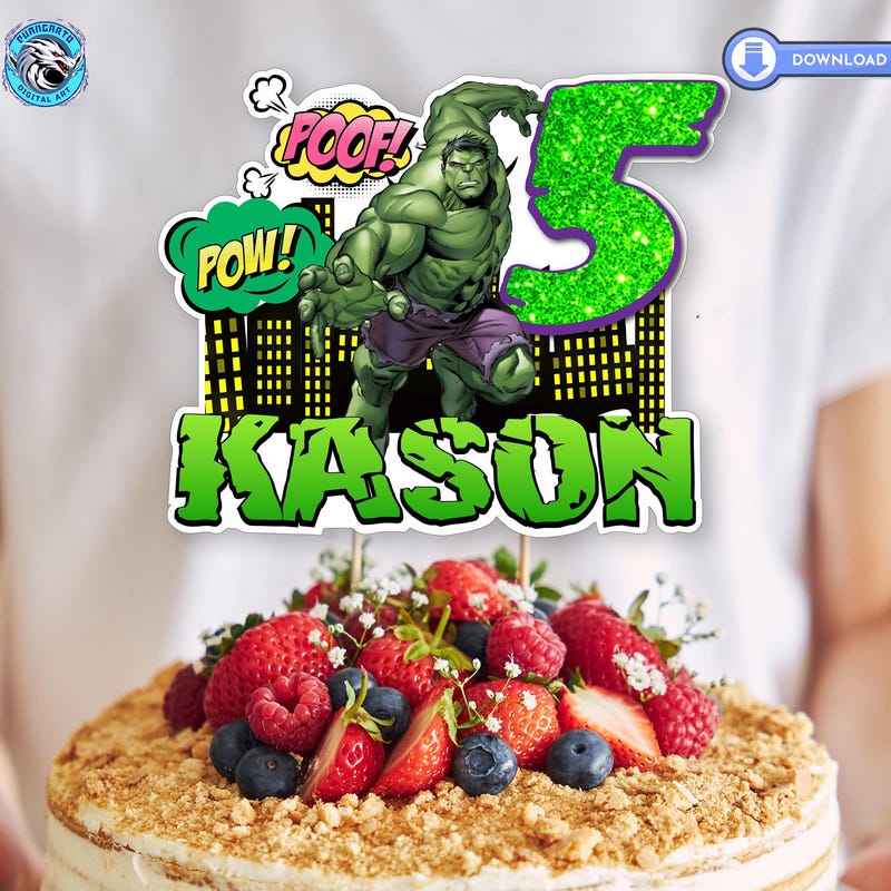Hulk Cake Topper - Etsy