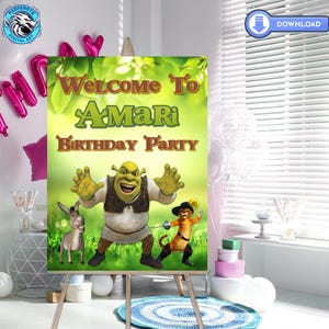 shrek poster etsy
